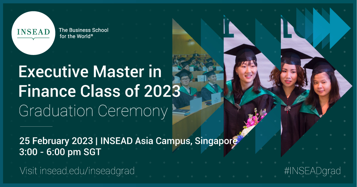 EMFin Graduation | INSEAD