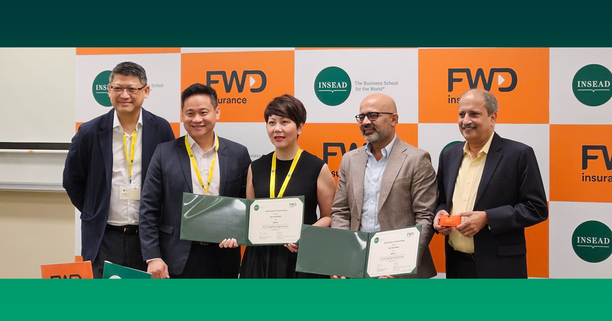 INSEAD and FWD Group renew partnership for an additional four